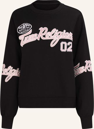 True Religion Sweatshirt Embroidery schwarz