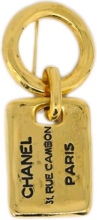 Chanel 1980-1990 Rue Cambon Brosche - Gold