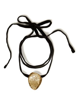 Twin-Set collier &agrave; pendentif martel&eacute; - Or