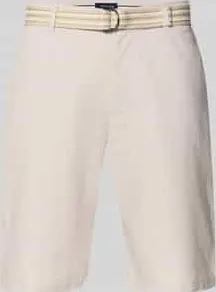 Christian Berg Bermudas mit franz&ouml;sischen Eingrifftaschen und G&uuml;rtel