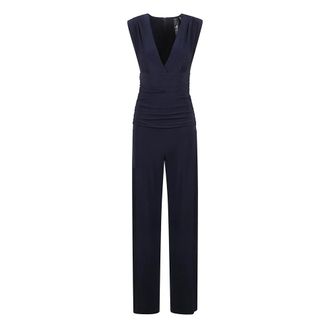 Norma Kamali Draped Jumpsuit - - Jumpsuits & Playsuits - Damen - Blau - L