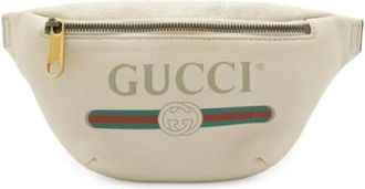 Gucci unisex, Pre-owned, Beige, Taille: ONE Size Sac banane en cuir Pre-owned