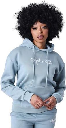 Project X Paris Sweat &agrave; Capuche femme Signature Bleu vert M