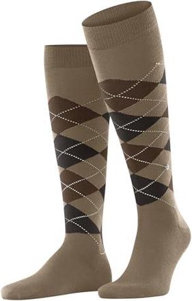 Burlington Edinburgh M Kh Wolle Lang Gemustert Chaussettes Hautes, Braun Nut Melange 5037, 42-48 Hommes