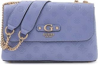Guess sac &agrave; &eacute;paule bandouli&egrave;re Dita Convertible XBody Flap Grey Blue Logo bleu