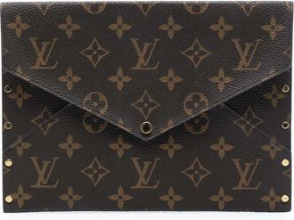 Louis Vuitton Clutches - Monogram Rivets Envelope MM - Gr. unisize - in Braun - f&uuml;r Damen