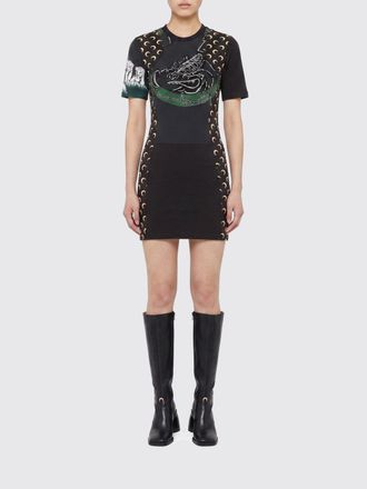 Marine Serre Mini-robe fourreau coupe slim &agrave; imprim&eacute; graphique Crescent Moon