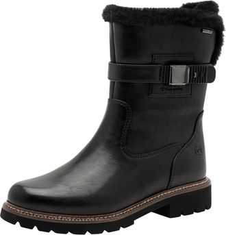 Tamaris Damen Stiefel Leder schwarz 37