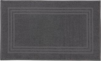 Kleine Wolke Frottier-Vorleger Lodge 3009912207, Ma&szlig;e: 50x 80 cm, Dunkelgrau, 100% Baumwolle