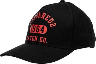 Dsquared2 DSquared2 - 1964 Baseball-M&uuml;tze f&uuml;r Herren/Damen Unisex, Baumwolle (Schwarz)