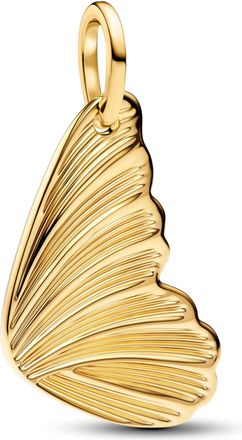 Pandora Moments Gravierbarer Schmetterlingsflügel Anhänger aus Sterling Silber mit 14k vergoldeter Metalllegierung und Zirkonia, Kompatibel Moments und ME, 36