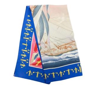 Herm&egrave;s Pre-owned En Course Schal - - Pre-owned - Damen - Blau - ONE SIZE
