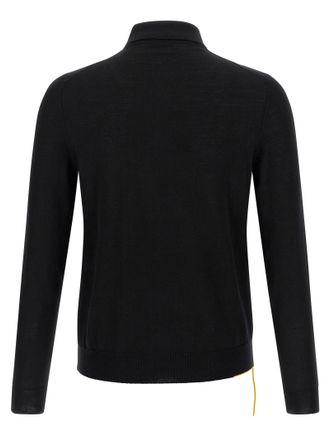 Fendi Virgin Wool Polo Shirt - Black