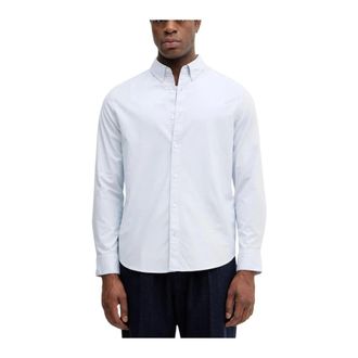 Calvin Klein Jeans Homme, Chemises, Bleu, Taille: XL Chemise Classique &agrave; Manches Longues Boutonn&eacute;e