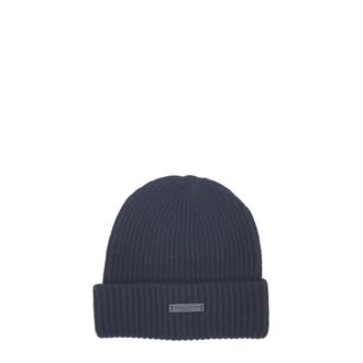 Paolo Pecora Ribbed Beanie - - Accessories - Herren - Schwarzk - ONE SIZE