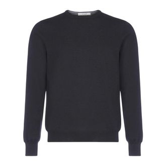 D4.0 Round-Neck Strickwaren - - Knitwear - Herren - Schwarzk - XL