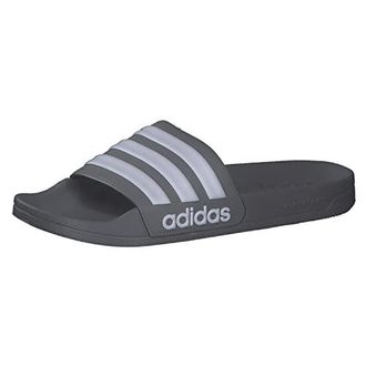 adidas Mixte Adilette Shower Slides, Wonder White / Shadow Navy / Shadow Navy, 44.5 EU