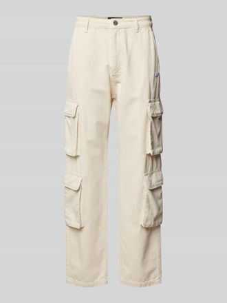 Pegador Wide Leg Cargohose mit Label-Stitching Modell PRETO