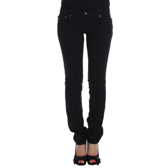 Roberto Cavalli Schwarze Baumwoll-Stretch Slim Skinny Fit Jeans - - Jeans - Damen - Schwarzk - W24