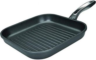 Ibili Grillpfanne New Induplus, 28 cm, Aluminium, Anti-Haft, geeignet für Induktion