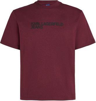 Karl Lagerfeld Regular Short Sleeves Essential Tee, Zinfandel, S