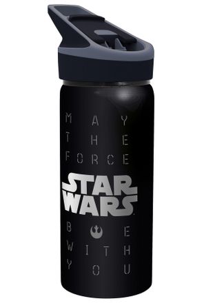 Star Wars Universalflasche Star Wars, Schwarz, Alu, Metall, 710 ml, 9.3x7.3x22.7 cm, Kaffee & Tee, Kannen, Thermoskannen