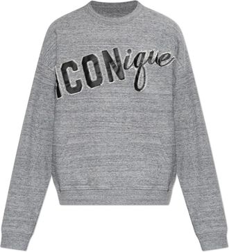 Dsquared2 Homme, Sweatshirts et sweats &agrave; capuche, Gris, Taille: S SweaT-shirt Oversize