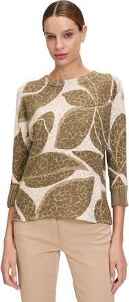 Betty Barclay Damen 5235/1127 Pullover, Khaki/Nature, 40