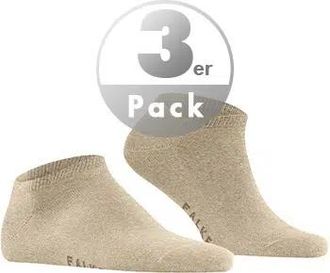 Falke Herren Sneakersocken beige Baumwolle unifarben