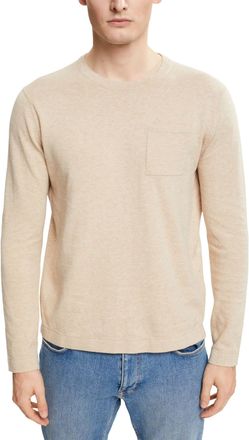 Esprit Herren 992EE2I303 Pullover, 299/CREAM BEIGE 5, XS