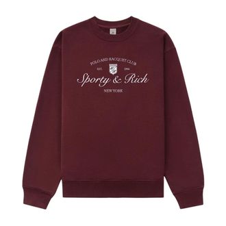 Sporty & Rich Damen, Sweatshirts & Hoodies, Rot, LGr&ouml;&szlig;e