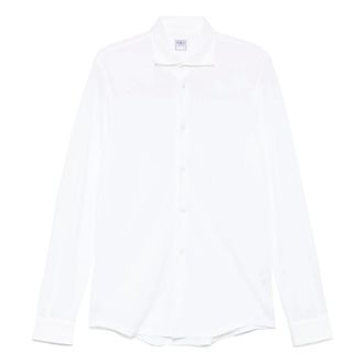 Fedeli Homme, Chemises, Blanc, Taille: XL Chemise en coton italien