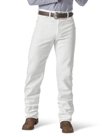 Wrangler Mens 13MWZ Cowboy Cut Original Fit Jean, White, 35W x 32L