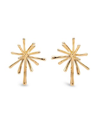 Singularu Nova Ohrringe. Edelstahl mit 18 Kt Vergoldeter Beschichtung. Schmuck f&uuml;r Damen