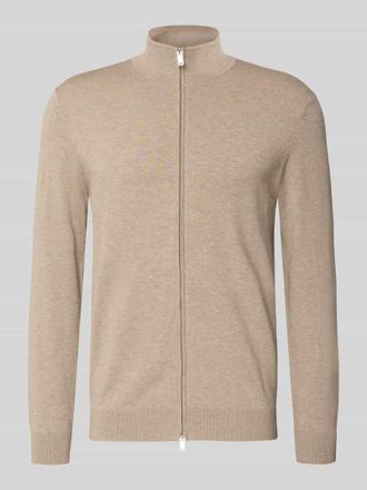 Profuomo Cardigan mit Stehkragen und Zweiwege-Rei&szlig;verschluss