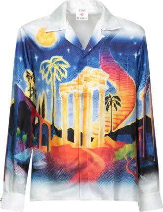 Casablanca Homme, Chemises, Multicolore, Taille: M Chemise &agrave; Imprim&eacute; Graphique