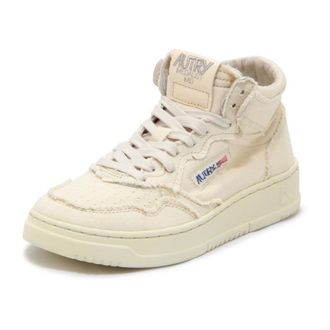 Autry Femme, Chaussures, Blanc, Taille: 37 EU Mid Denim Vintage Effect Chaussures