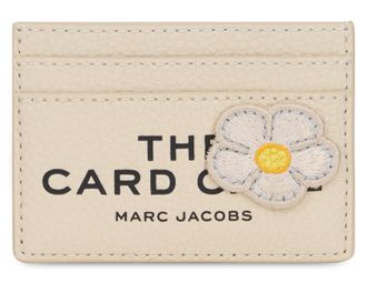 Marc Jacobs Womens Card Holder The Camp Patchwork White Calfskin Wallets & Purses