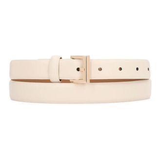 Kazar Femme, Accessoires, Beige, Taille: 80 CM Narrow Leather Belt