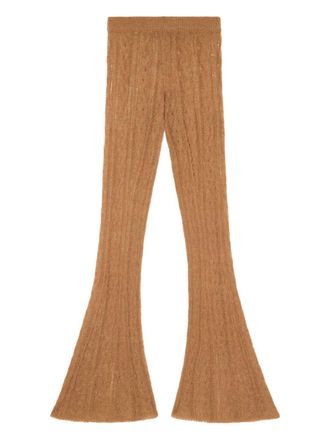 Alanui pantalon Desert Drift en maille torsadée - Marron