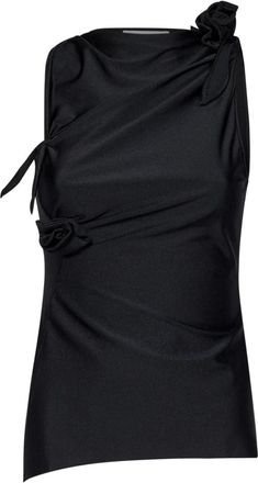 Coperni Femme, Tops, Noir, Taille: 40 FR Asymmetric Flower Top