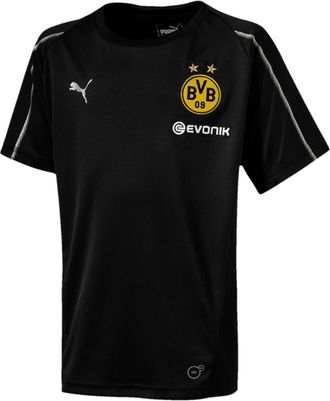 Puma Kinder T-Shirt BVB Training Jersey Jr with Sponsor Logo, Black, 164, 753359