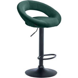 Clp Barhocker Olinda Samt grün schwarz
