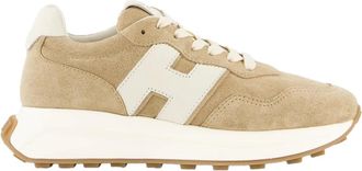 Hogan Low-Top Sneaker - Dames H641 Sneaker Beige - Gr. 39,5 (EU) - in Beige - für Damen