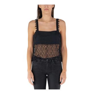 SIMKHAI Femme, Tops, Noir, Taille: 42 FR Haut Bandeau Dorian