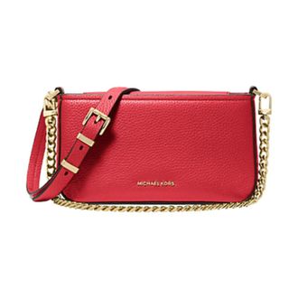 Michael Kors Femme, Sacs, Rouge, Taille: ONE Size Bryant Small Pebbled Leather Convertible Pochette