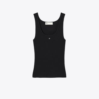 Tory Burch Damen Tanktop aus Viskosestrick
