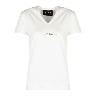 John Richmond T-shirt logo - Femme - Tops - Blanc - Taille: 40 FR