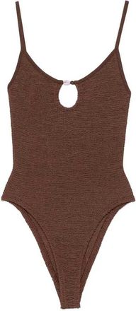 Hunza G Maillot De Bain Avec D&eacute;coupes Et Ornements De Perles