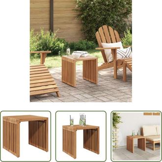 vidaXL vidaXL Bois de teck - Table dappoint de jardin Marron 45 x 42,5 x 45 cm